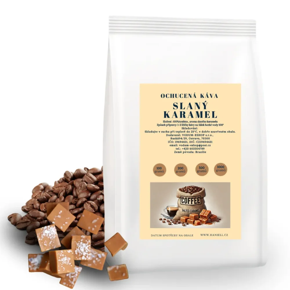Káva Slaný Karamel – brazilská arabica s jemnou slaností | Haniell